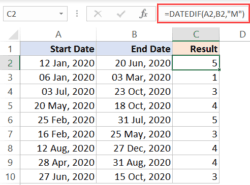 Calculate the Number of Months Between Two Dates in Excel (Easy Formulas)