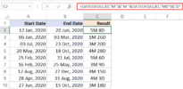 Calculate the Number of Months Between Two Dates in Excel (Easy Formulas)
