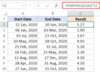 Calculate the Number of Months Between Two Dates in Excel (Easy Formulas)