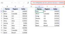 Excel Filter Function - Explained with Examples + Video