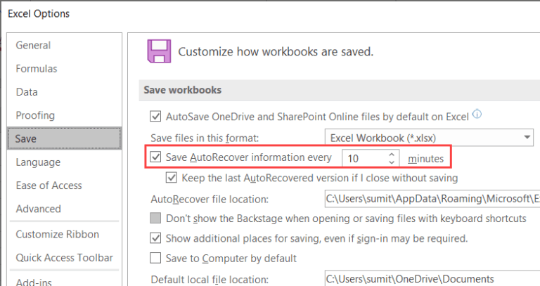 How to Turn On AutoSave in Excel (An Easy Guide)