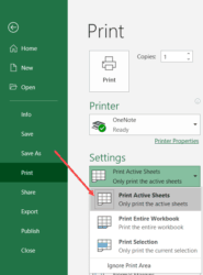 How to Print Multiple Sheets (or All Sheets) in Excel in One Go