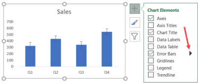 How to Add Error Bars in Excel (Horizontal/Vertical/Custom)