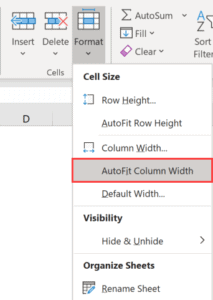 Excel AUTOFIT: Make Rows/Columns Fit the Text Automatically