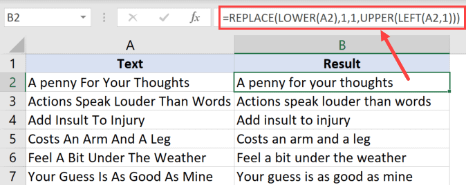 How To Capitalize First Letter Of A Text String In Excel using Formula 