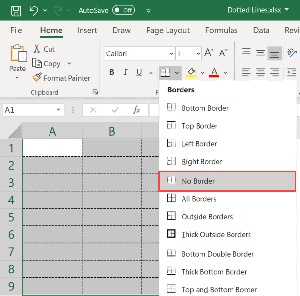 How To Remove Dotted Lines In Excel 3 Easy Fix Trump Excel
