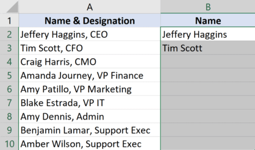 How To Remove Text Before Or After a Specific Character In Excel