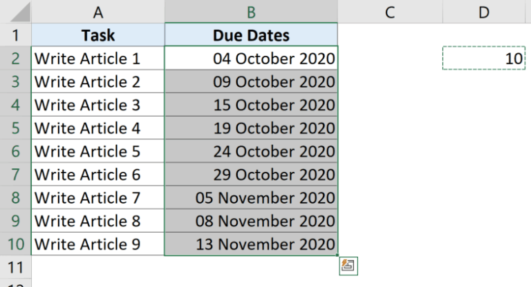 How to Add or Subtract Days to a Date in Excel (Shortcut + Formula)