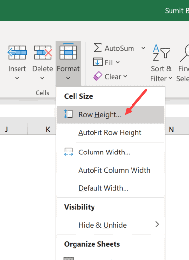  How To Row Height In Excel 