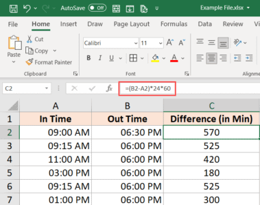 Calculate Time in Excel (Time Difference, Hours Worked, Add/ Subtract ...