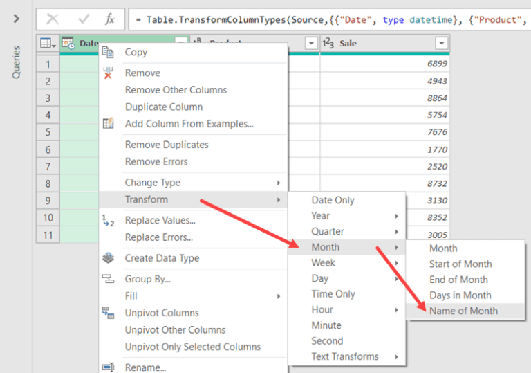 How to Get Month Name from Date in Excel (4 Easy Ways)