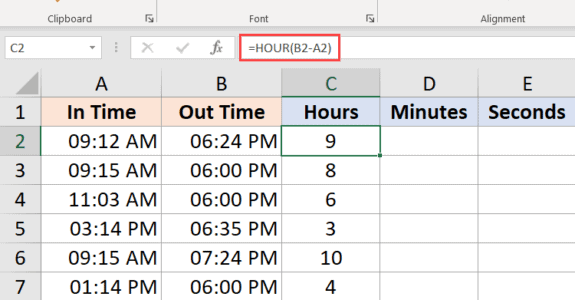 Calculate Time in Excel (Time Difference, Hours Worked, Add/ Subtract ...