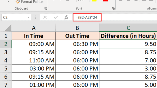 Calculate Time in Excel (Time Difference, Hours Worked, Add/ Subtract ...