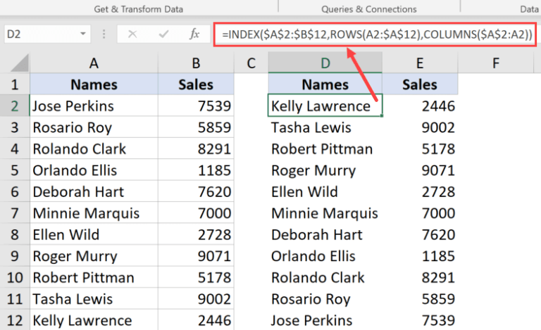 Flip Data in Excel | Reverse Order of Data in Column/Row