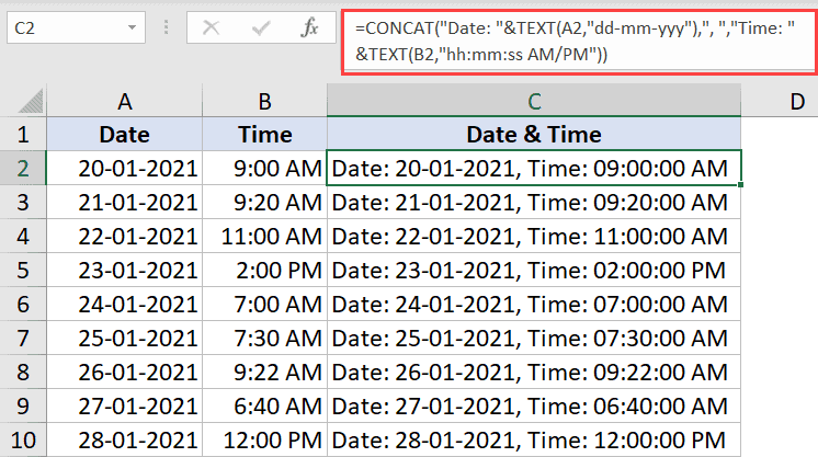 Combine Date And Time In Excel Easy Formula 