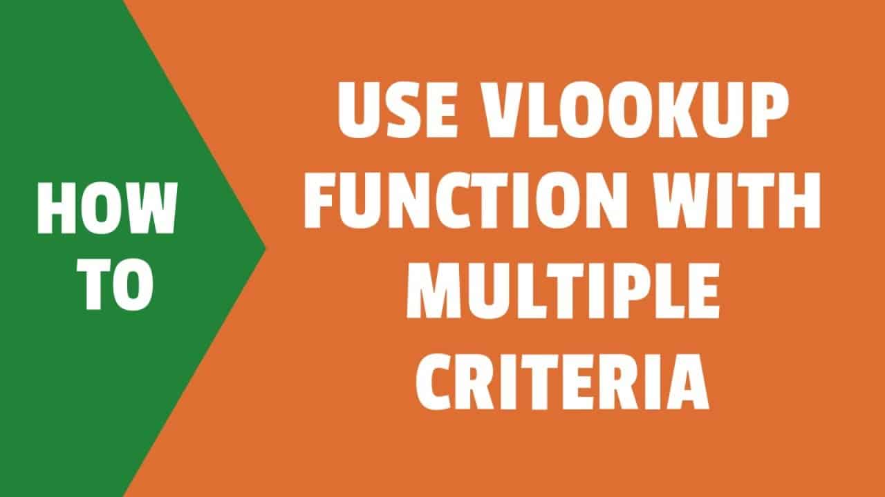 How to Use VLOOKUP with Multiple Criteria in Excel how-to-use-vlookup-with-multiple-criteria-in-excel