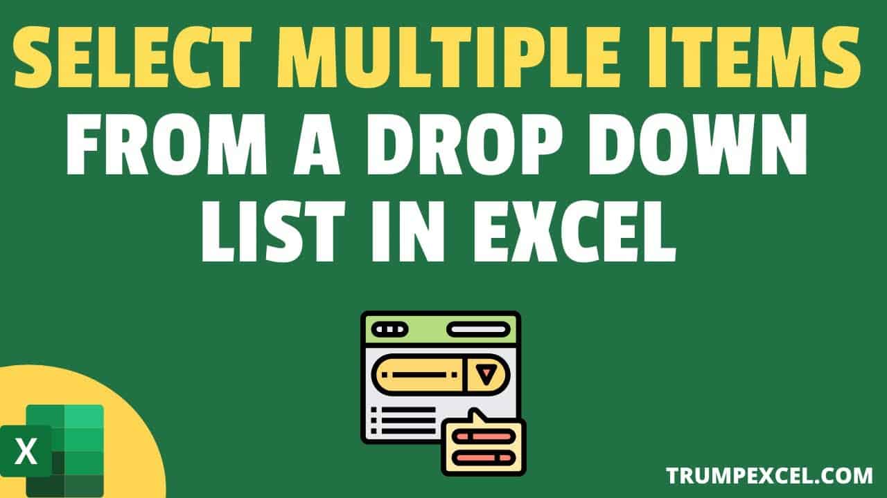 Select Name From Drop Down List In Excel