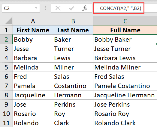 How To Combine First And Last Name In Excel 4 Easy Ways Trump Excel
