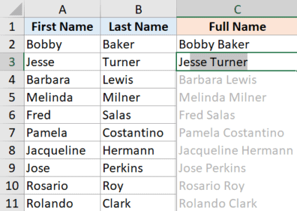 How to Combine First and Last Name in Excel (4 Easy Ways)