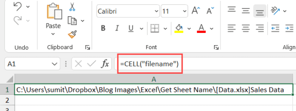 How to Get the Sheet Name in Excel? Easy Formula