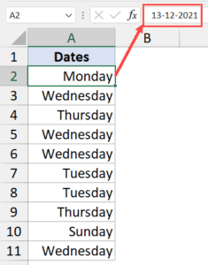 Get Day Name from Date in Excel (Easy Formulas)