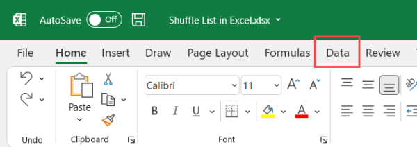 How to Shuffle a List of Items/Names in Excel? 2 Easy Formulas!