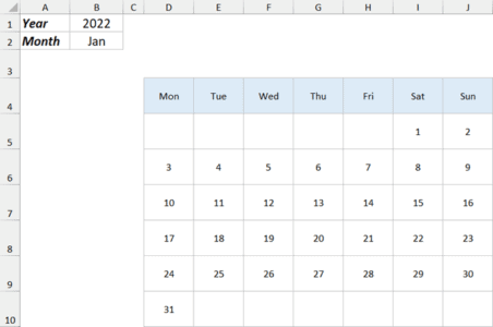 How to Make an Interactive Calendar in Excel? (2023 Template)