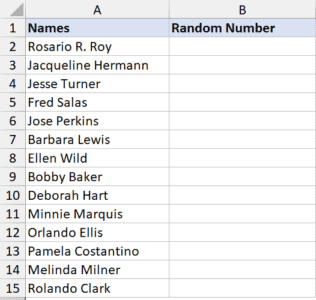 How to Shuffle a List of Items/Names in Excel? 2 Easy Formulas!