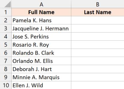 Extract Last Name in Excel (5 Easy Ways)
