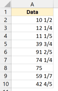 How to Display Numbers as Fractions (Write Fractions in Excel)