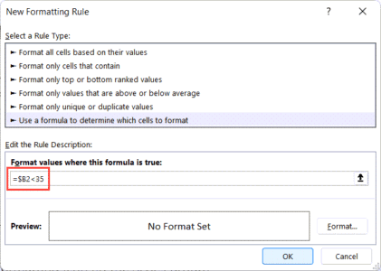 Apply Conditional Formatting Based on Another Column in Excel