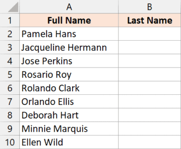 Extract Last Name in Excel (5 Easy Ways)
