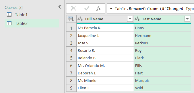 Excel Find Name In Table