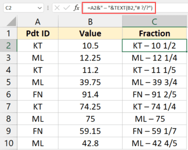 How to Display Numbers as Fractions (Write Fractions in Excel)