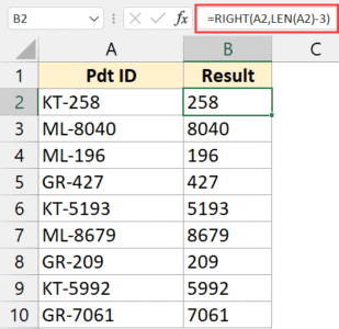 Remove Characters From Left in Excel (Easy Formulas)