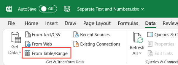 Separate Text and Numbers in Excel (4 Easy Ways)