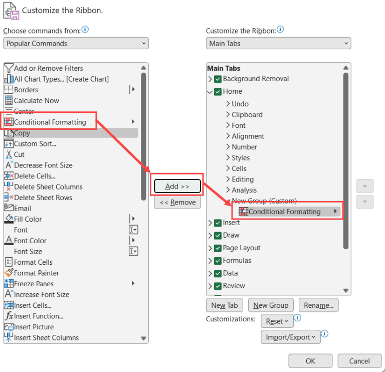 How to Customize the Ribbon in Excel (Step-by-Step) - Trump Excel
