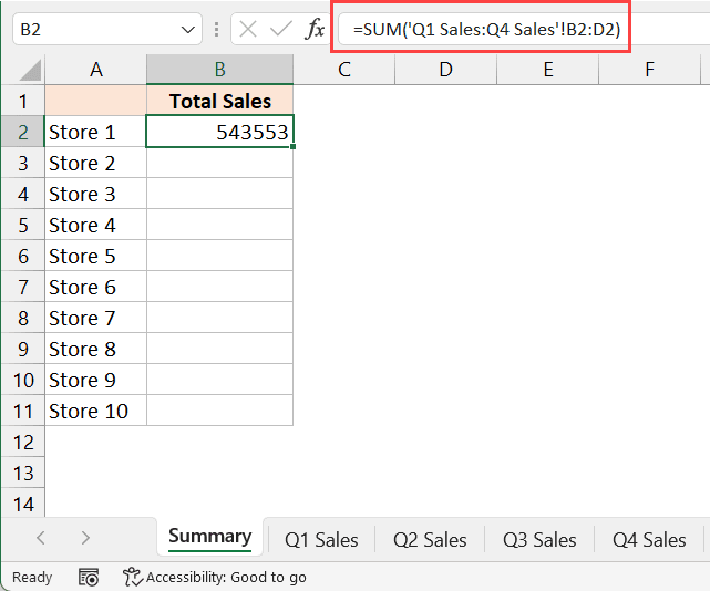 How To Sum Across Multiple Sheets In Excel 3D SUM Formula Trump Excel