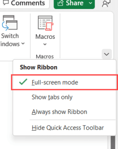 How to Show or Hide the Ribbon in Excel? (with Shortcuts)