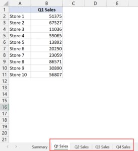 How to Sum Across Multiple Sheets in Excel? (3D SUM Formula)