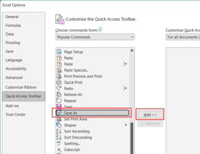 Save As Shortcuts in Excel (Quick and Easy)