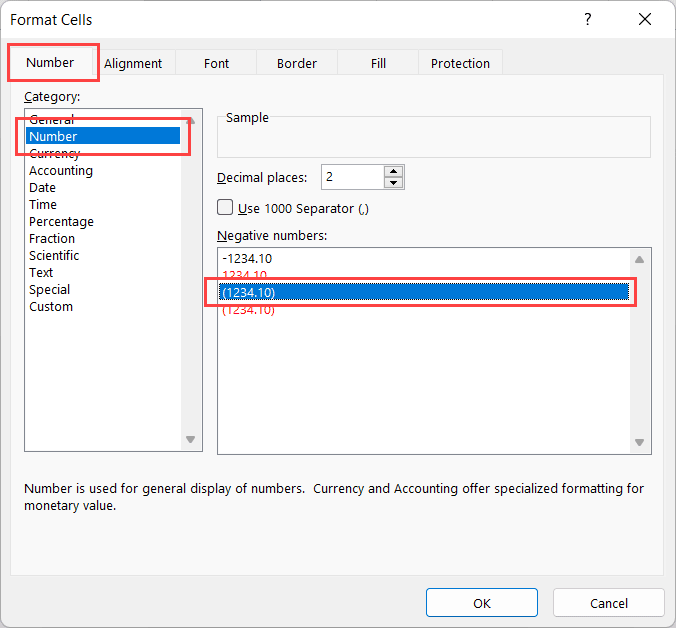 Show Negative Numbers In Parentheses Brackets In Excel Easy Ways