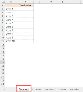 How to Sum Across Multiple Sheets in Excel? (3D SUM Formula)