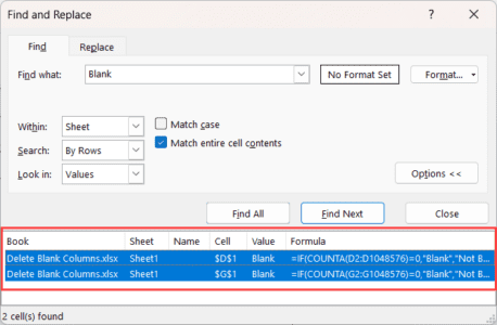 Delete Blank Columns in Excel (3 Easy Ways + VBA)