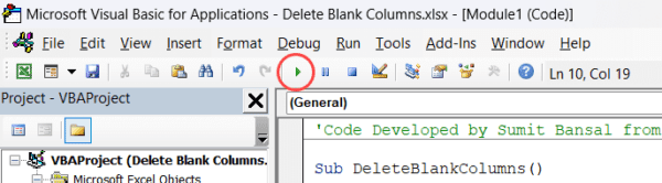Delete Blank Columns in Excel (3 Easy Ways + VBA) - Trump Excel