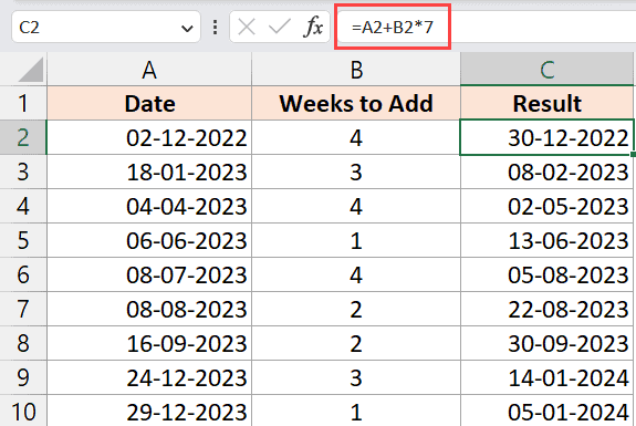 How To Add Week To Date In Excel Easy Formulas 