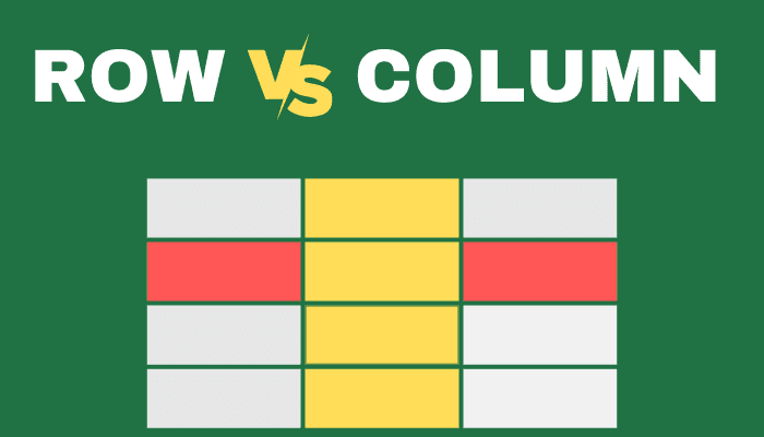 Row Vs Column In Excel What s The Difference 