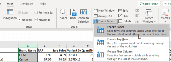 How to Freeze Multiple Columns in Excel? 4 Easy Ways!