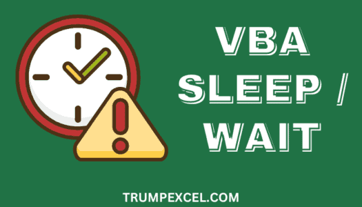 Make VBA Code Pause Or Delay Using Sleep Wait Commands Trump Excel