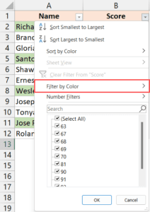 Filter By Color in Excel (3 Easy Ways + VBA)